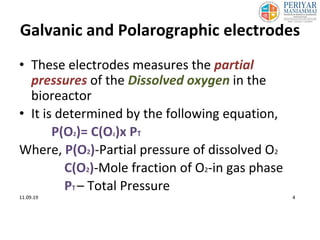 Measurement and control of dissolved oxygen in the bioreactor | PPTX