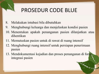 Evakuasi code blue | PPT