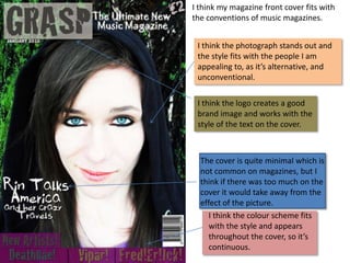 Music Magazine Evaluation | PPTX | Photography | Arts and Crafts