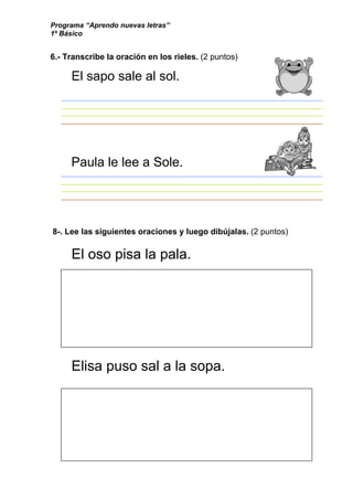 Evaluación m, p, l y s | PDF