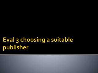 Eval 3 | PPTX