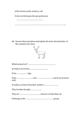 Eval 4epns unit 2 vertebrates | DOCX