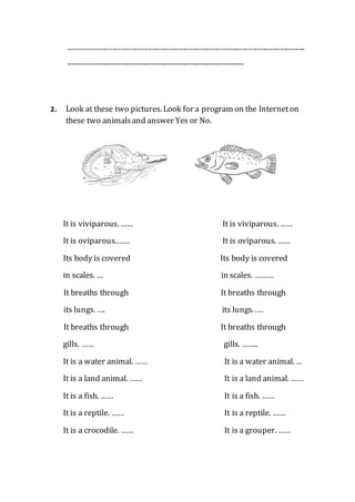 Eval 4epns vertebrates | DOCX