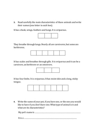 Eval 4epns vertebrates | DOCX