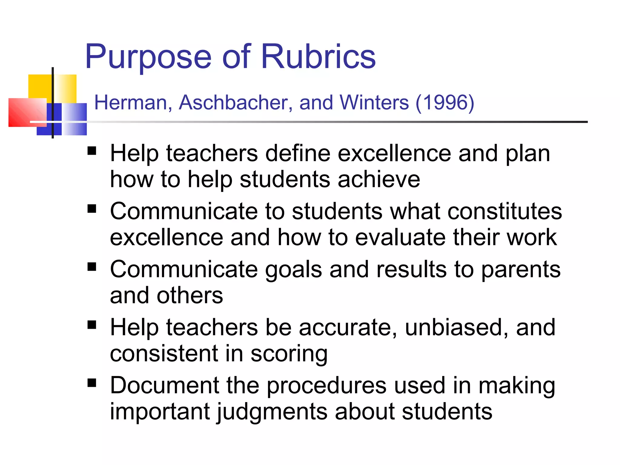 Alternative means of assessment and evaluations in inclusive classrooms | PPT