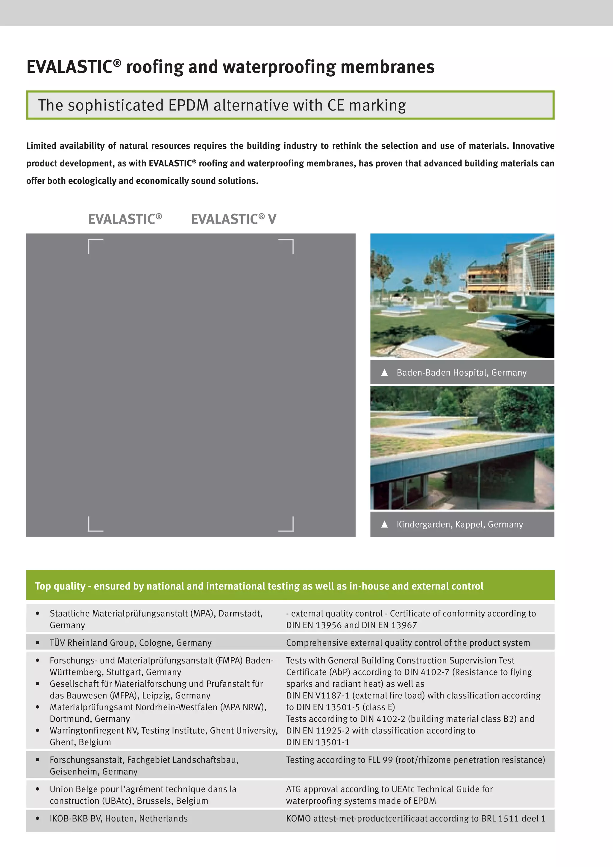 Evalastic Roofing & Waterproof Membranes - ICB | PDF