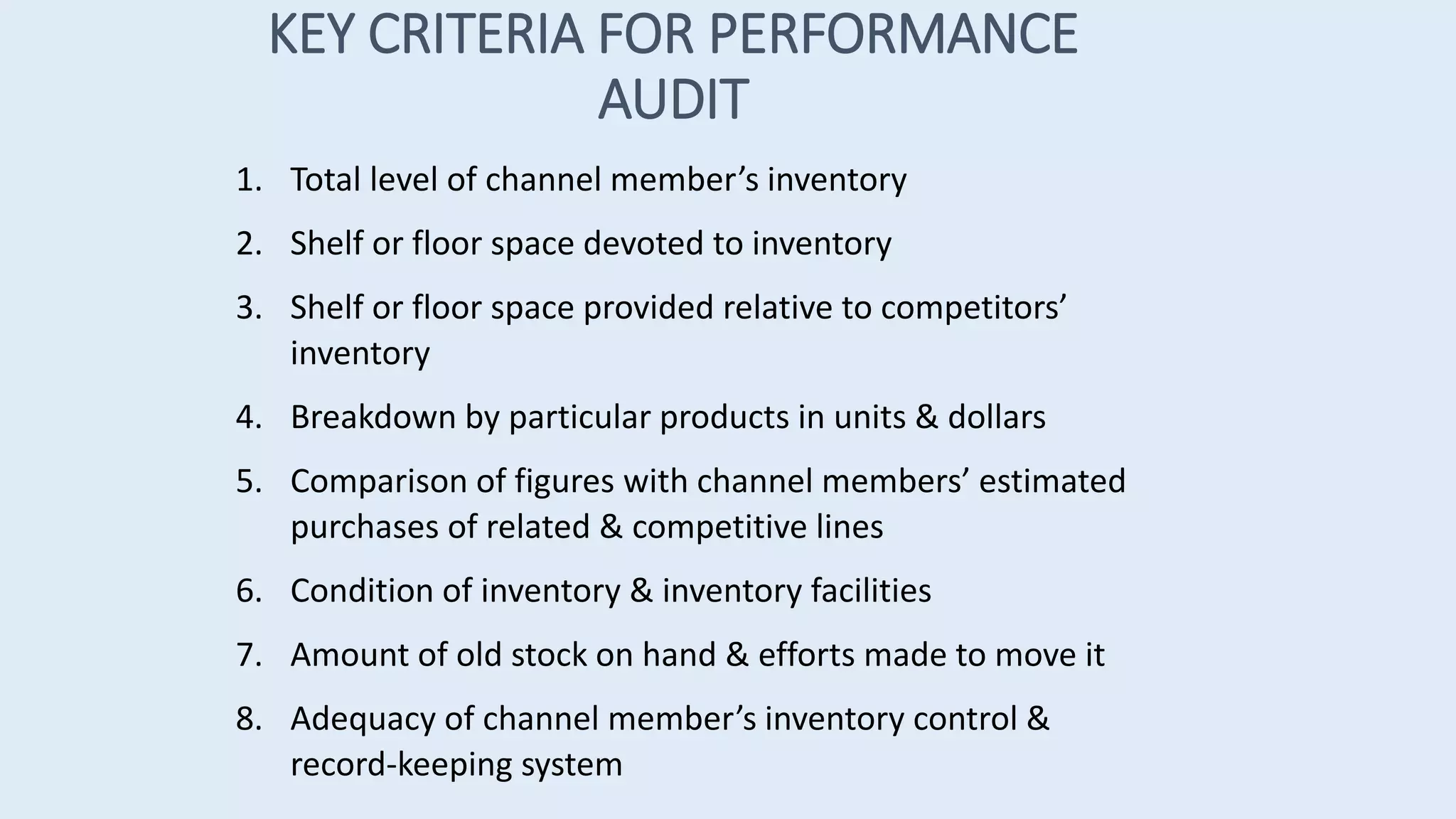 Evalauating channel member performance | PPTX