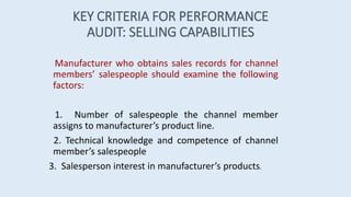 Evalauating channel member performance | PPTX