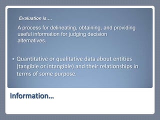 Meta-Evaluation Theory | PPTX