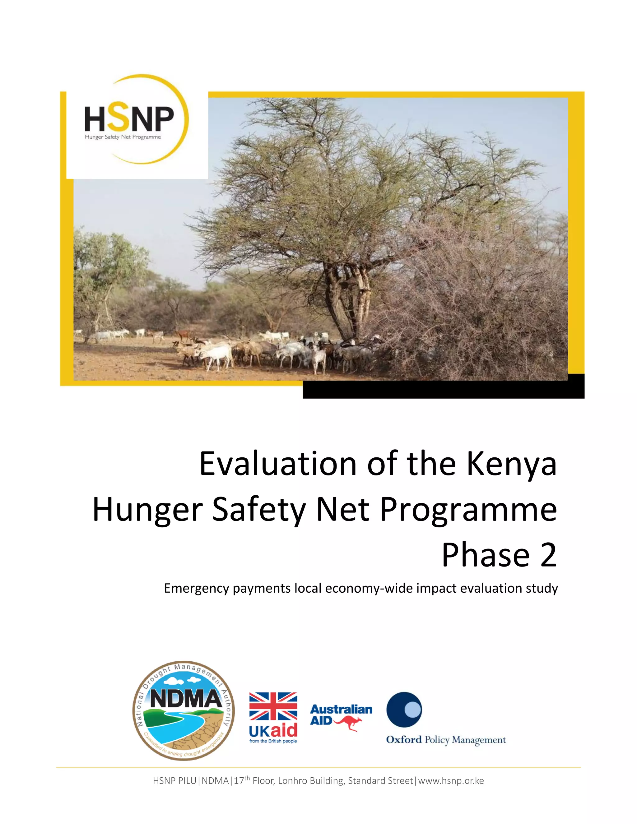 Eval HSNP Kenya UKaid | PDF