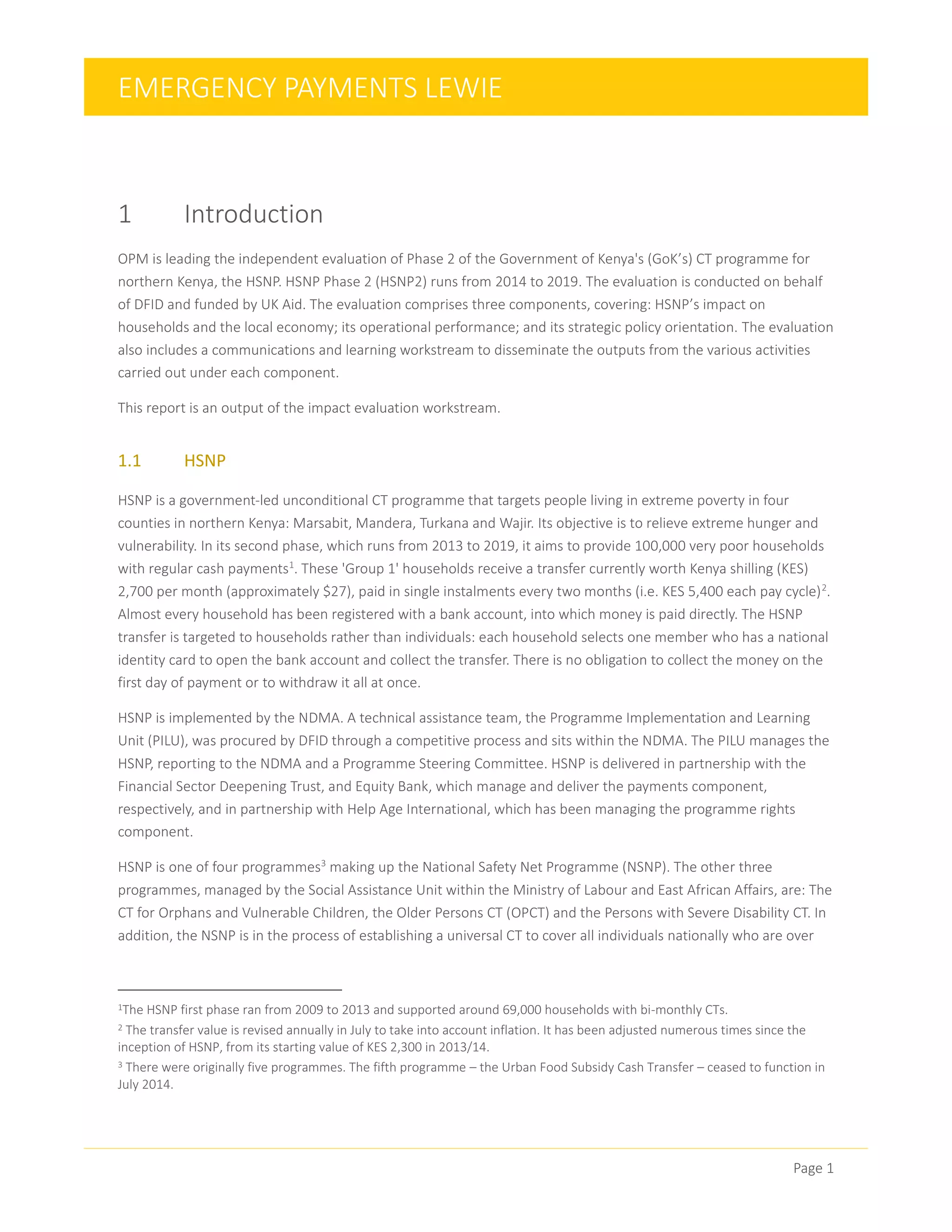 Eval HSNP Kenya UKaid | PDF