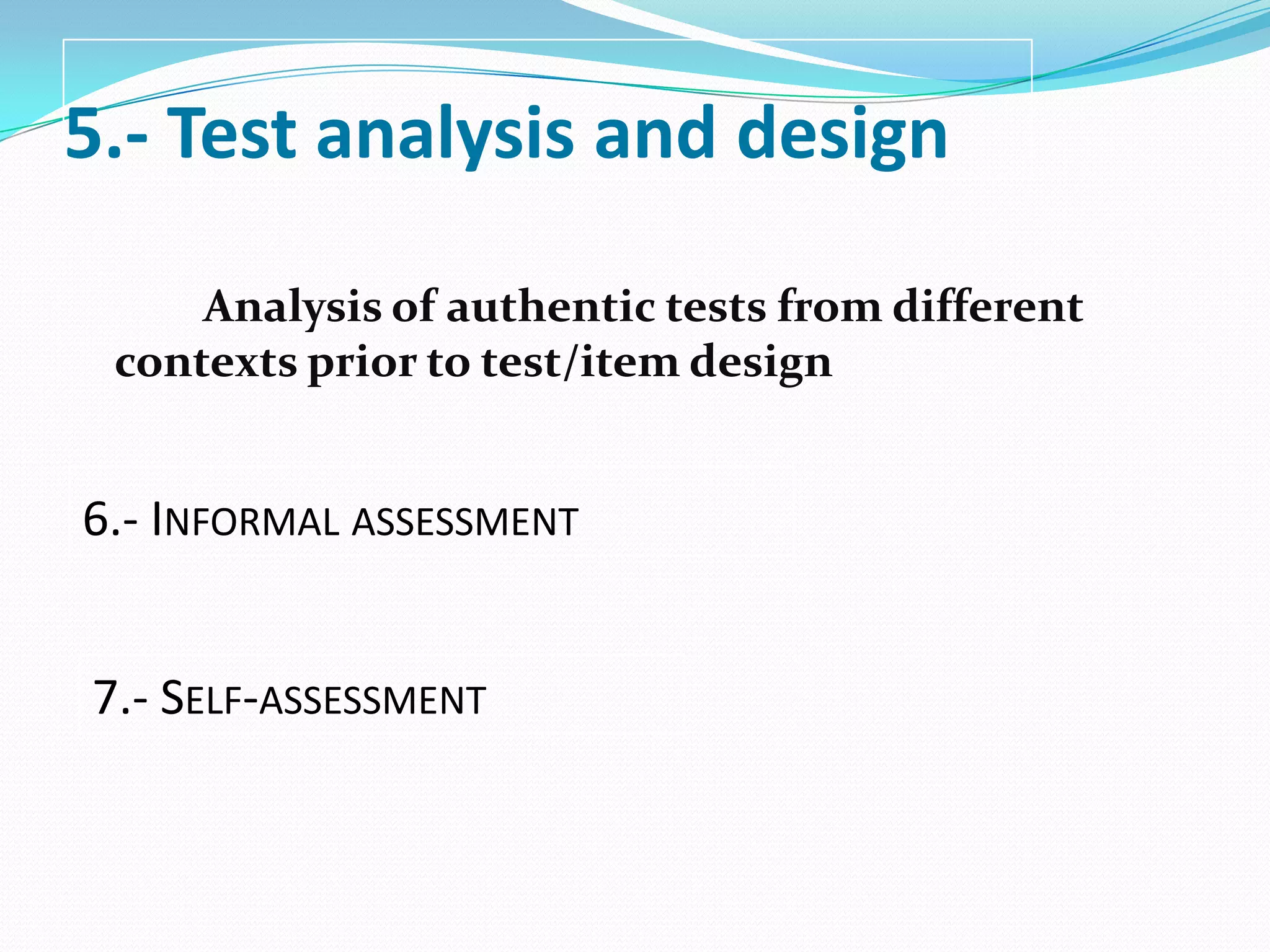 Evaluación en el proceso de enseñanza del inglés como lengua extranjera | PPT