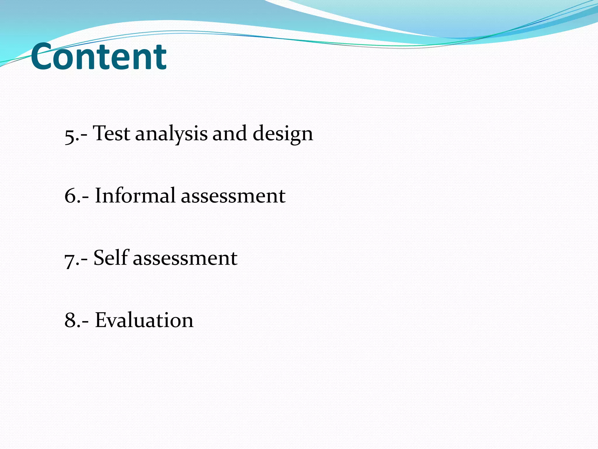 Evaluación en el proceso de enseñanza del inglés como lengua extranjera | PPT