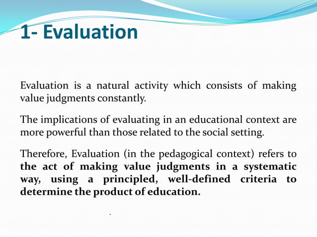 Evaluación en el proceso de enseñanza del inglés como lengua extranjera | PPT