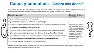 EVALJUACIÓN FORMATIVA MATEMÁTICA Educación secundaria | PPTX