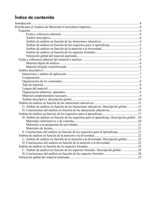 Evaluación de Materiales Curriculares Impresos (Parcerisa, 1996) | ODT