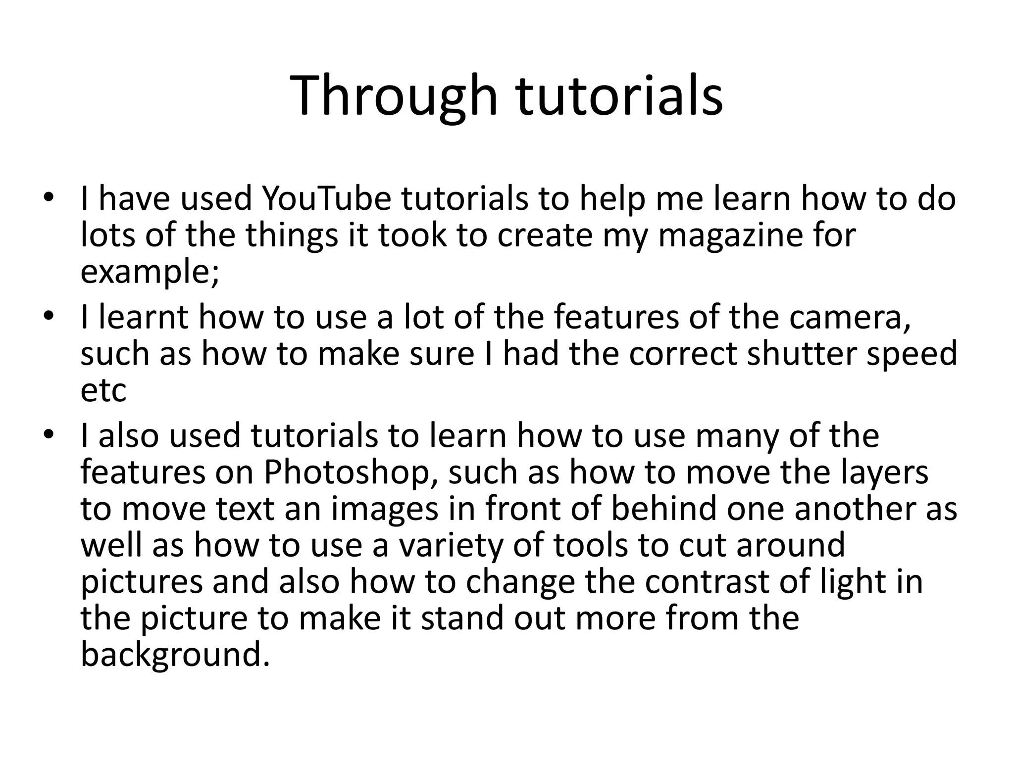 things ive learnt | PPT