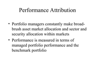 EVALUATION OF PORTFOLIO OUTLINES, PRACTICES | PPT