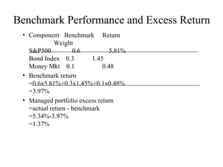 EVALUATION OF PORTFOLIO OUTLINES, PRACTICES | PPT | Stocks and Bonds ...