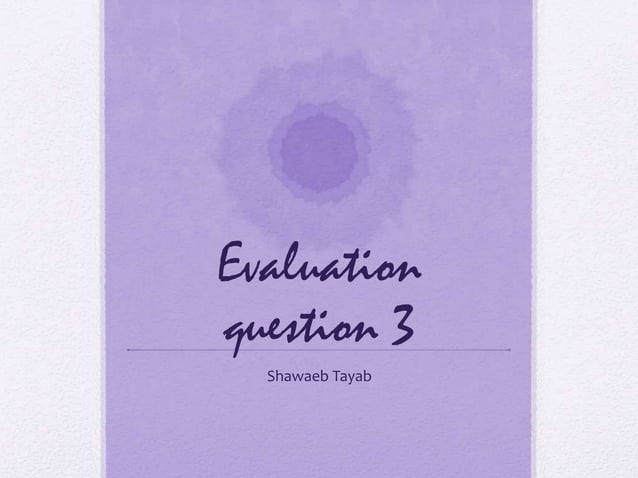 Eval question questionnaire feedback | PPTX
