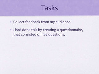 Eval question questionnaire feedback | PPTX