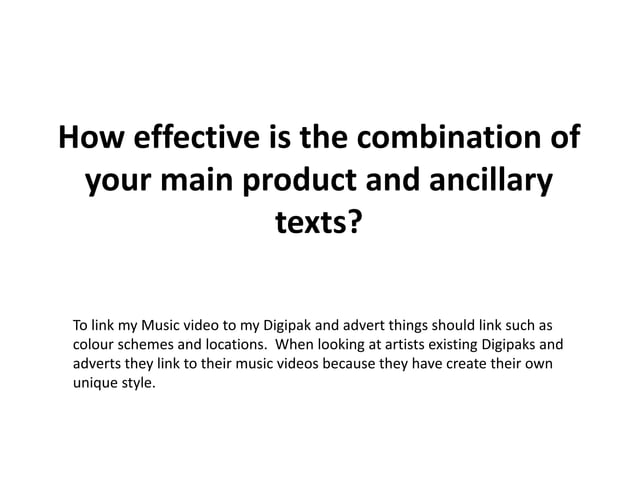 Final Evaluation Question 2 | PPT