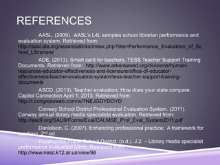 Eval schoollibrarian aaim2013 | PPTX | Professional School ...