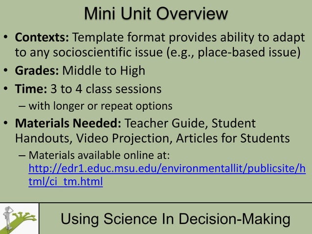 Evaluating Scientific Claims, a teacher workshop | PPT