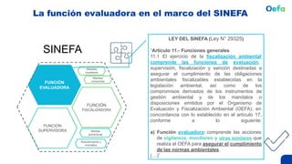 Función de Evaluación Ambiental del OEFA | PDF