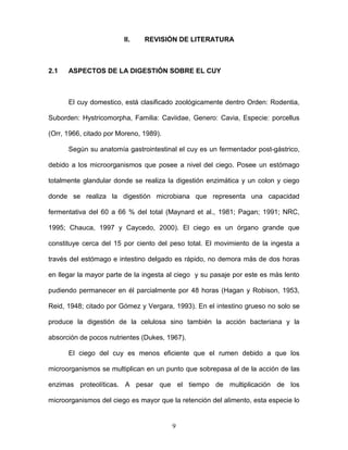 “Evaluación de dos niveles de energia digestible en base a los ...