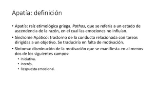 Evaluación de la apatía | PPTX