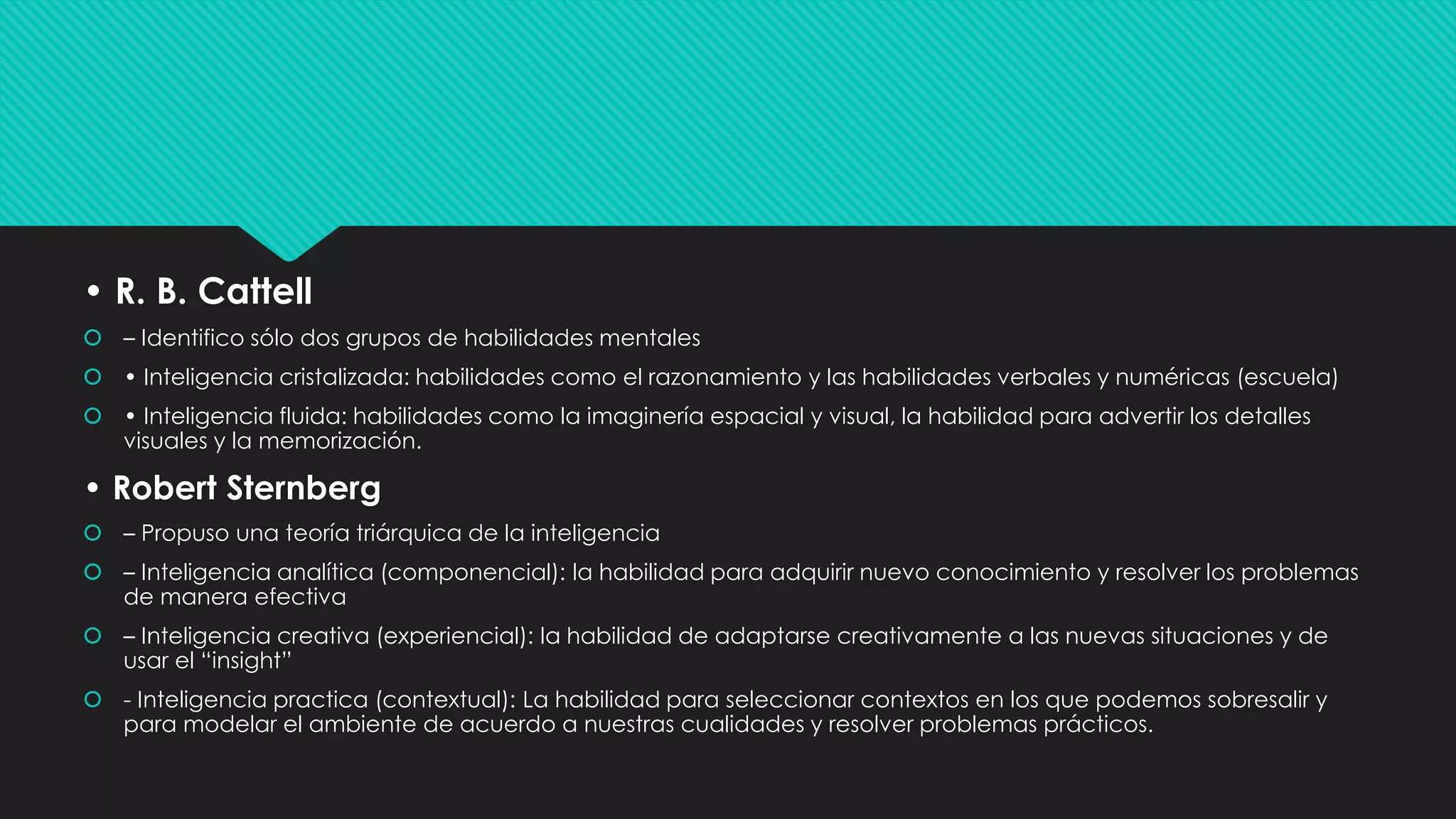 Evaluación de la inteligencia | PPTX
