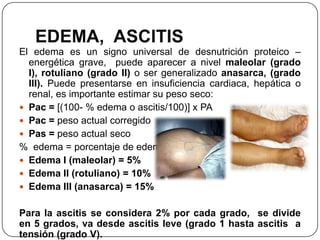 Evaluación del estado de nutrición en condiciones especiales | PPTX