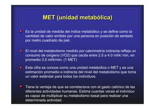 Evaluación del gasto calórico | PDF