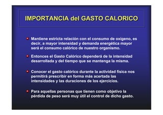 Evaluación del gasto calórico | PDF