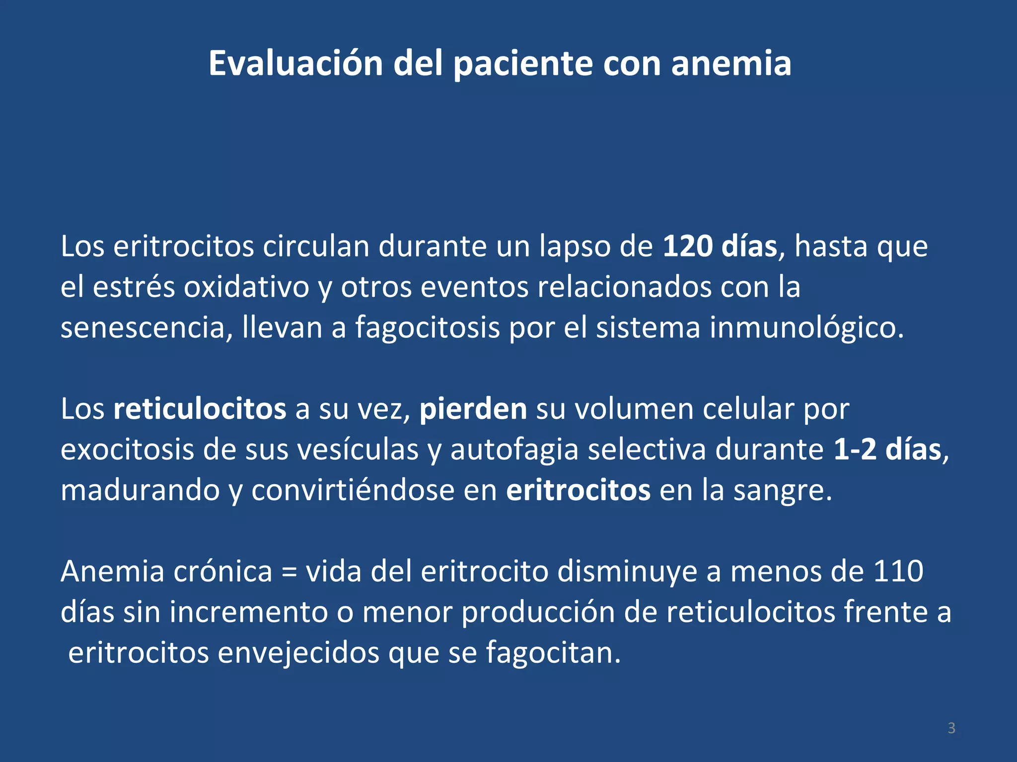 Evaluación del paciente con anemia | PPT