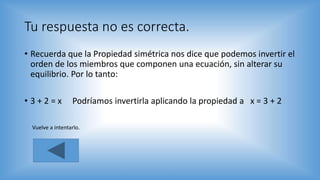 Evaluación del tema ecuaciones | PPTX