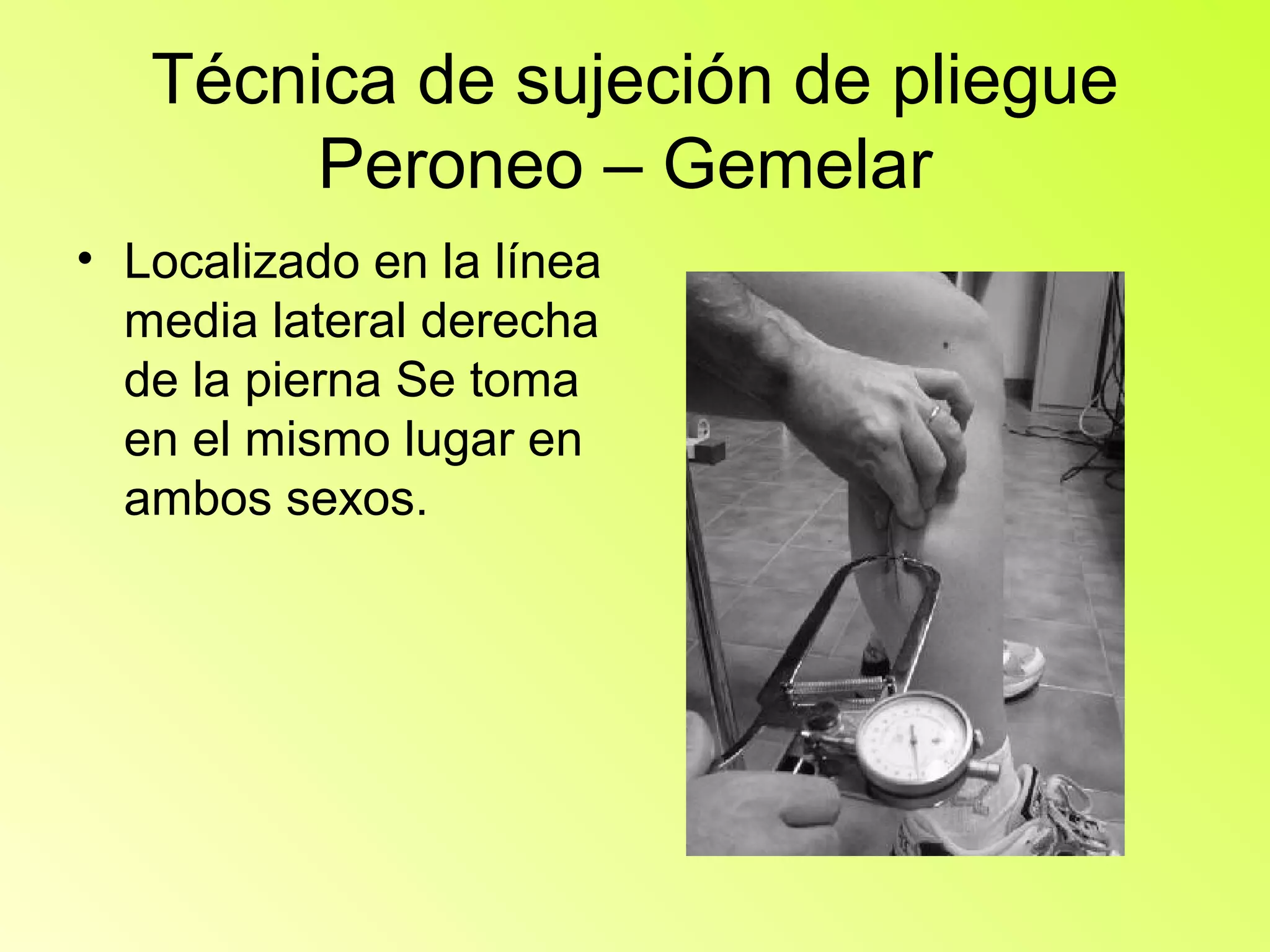 Evaluación de pliegues cutáneos | PPT