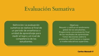 Evaluación Diagnóstica, Formativa y Sumativa | PDF