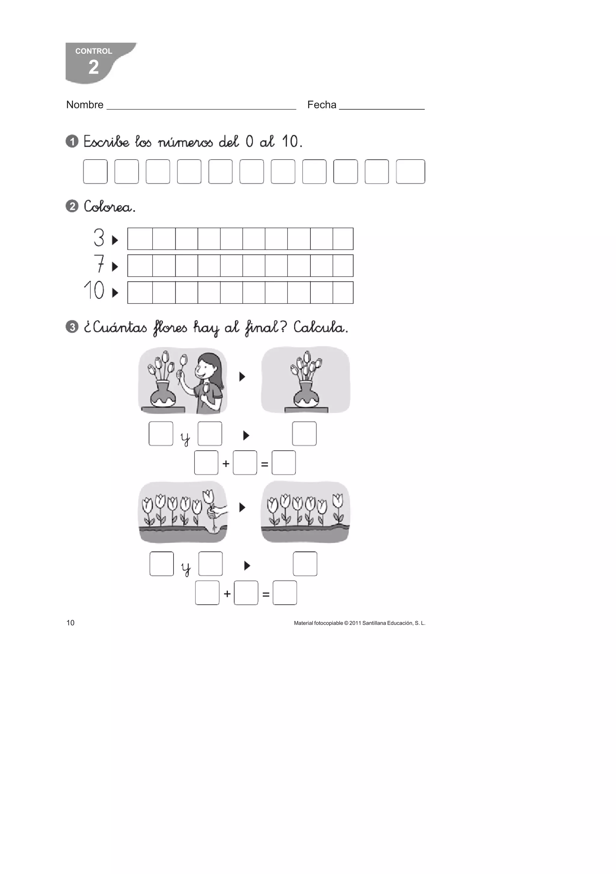evaluacion-1-matematicas-santillana | PDF