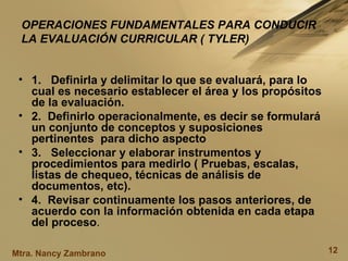 EVALUACION CURRICULAR | PPT