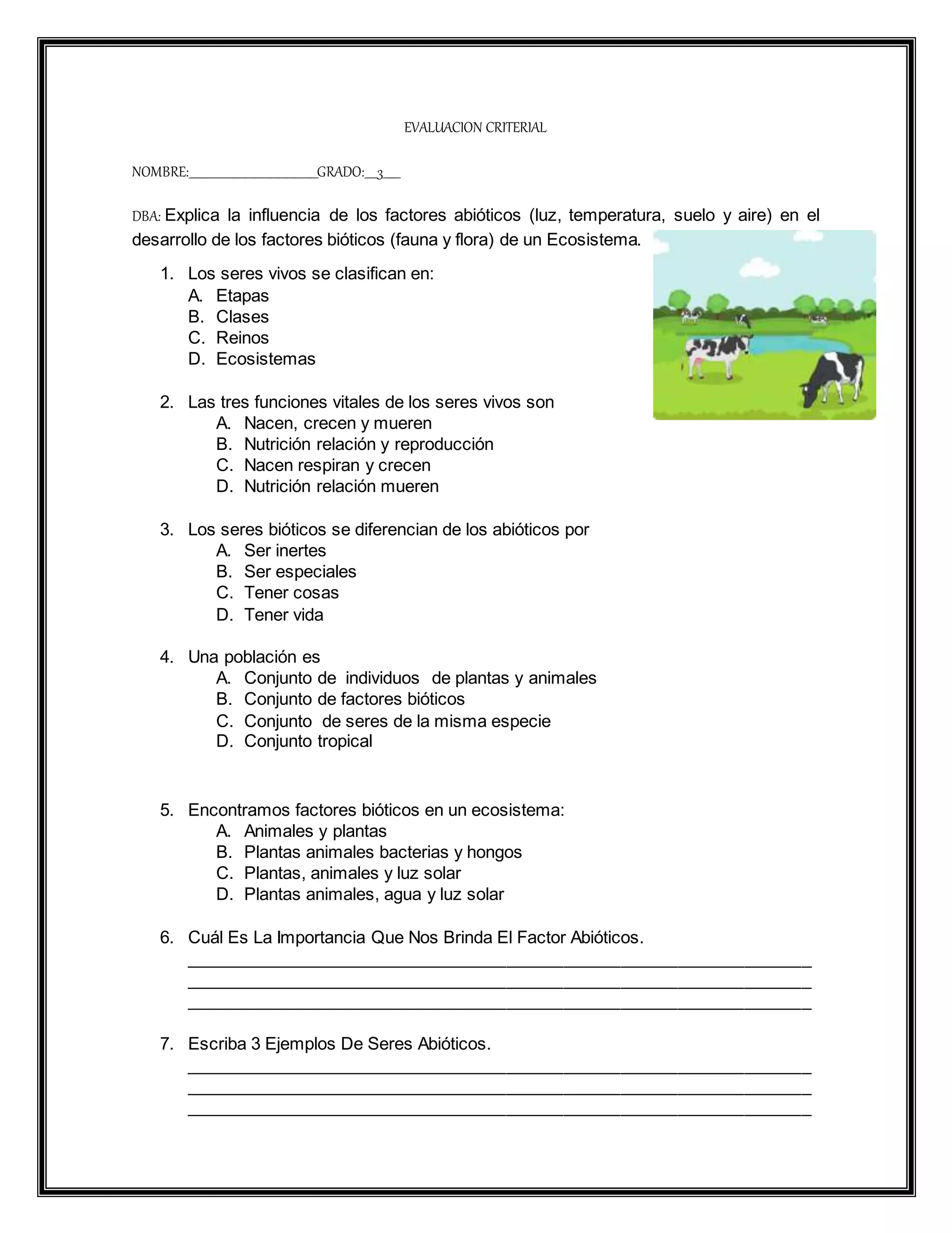 Evaluacion criterial | DOCX