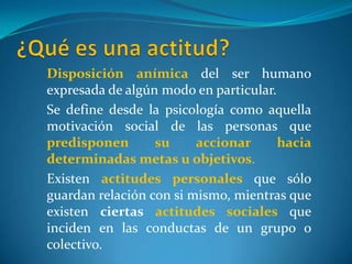 Evaluacion de actitudes | PPTX
