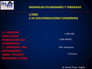 Evaluacion del torax fetal por ultrasonido. dr. romel flores | PDF