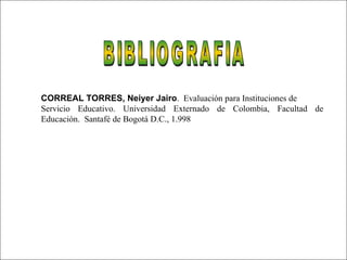 Evaluacion Educativa Institucional | PPT