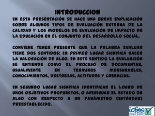 Evaluacion externa nacional1 | PPTX