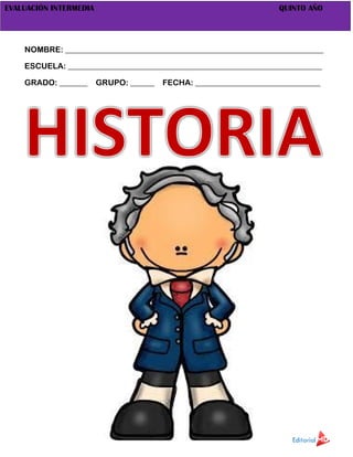 Evaluacion intermedia de 5° grado de primaria | PDF