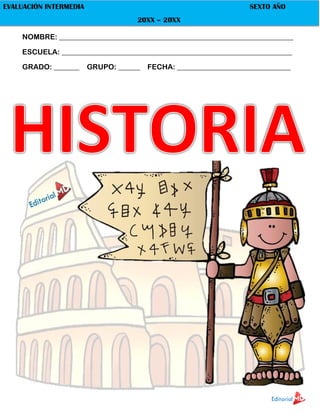 Evaluacion intermedia de primaria 6° grado | PDF