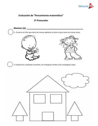 Evaluacion intermedia en preescolar | DOCX