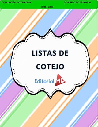 Evaluacion intermedia segundo de primaria | PDF